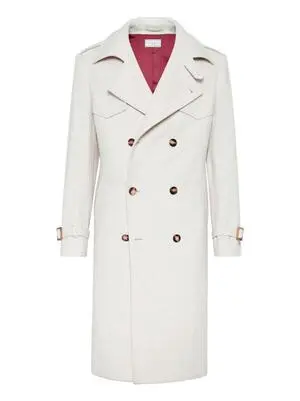 Brunello Cucinelli Wool Trench Coat - Beige
