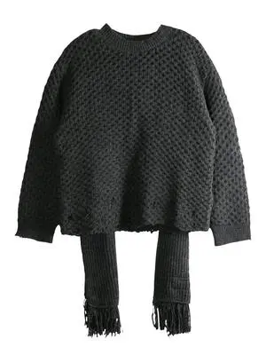 MAISON MARGIELA Chunky Knit Sweater - Grey