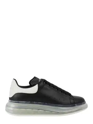 Alexander McQueen Oversized Sneaker With Clear Sole - Black