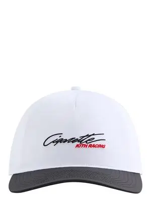 Kith For Cigarette Wrinkle Nylon Bay Low Pinch Crown Snapback - White
