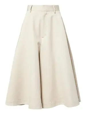 Bottega Veneta Wide-leg High-rise Culottes - Grey Putty