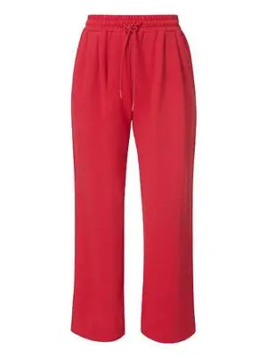 Sweaty Betty Revive Wide-leg Cotton-blend Jogging Bottoms - Pepper Red