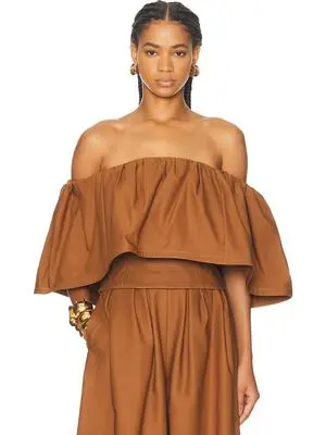 CAROLINA HERRERA Off The Shoulder Top