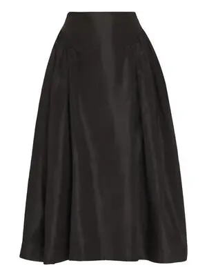 Simone Rocha Hip Detail Bind Midi Skirt - Black