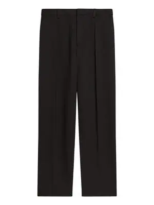Helmut Lang Pleated Tapered Trousers - Blk