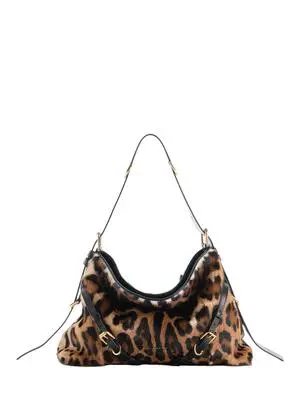 Givenchy Voyou Medium Hobo Bag - Black/beige