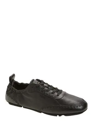 Fendi Fit Leather Sneakers - F0abb Black