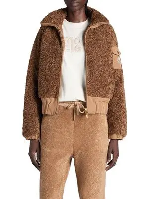 Moncler Coligny Mixed Media Down Jacket - Caribou
