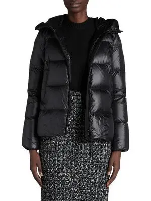 Moncler Serittes Down Hooded Jacket - Black