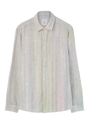 XACUS Striped Shirt - Brown