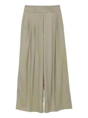 Peserico Pleated Wide-leg Trousers - Green