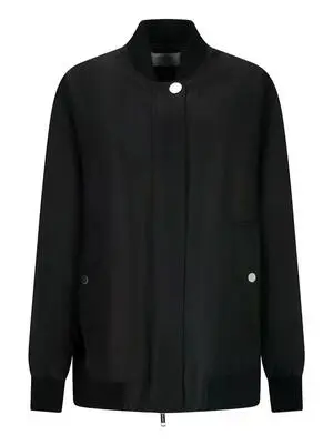 Sportmax Button-fastening Bomber Jacket - Black