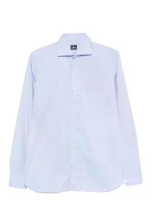 TRUZZI Button-down Pocket Shirt - Blue