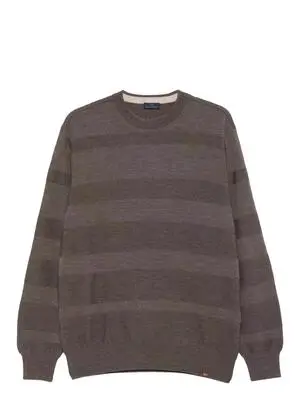 Paul & Shark Striped Wool Sweater - Brown