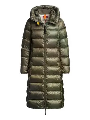 PARAJUMPERS Longline Hooded Padded Coat - Green