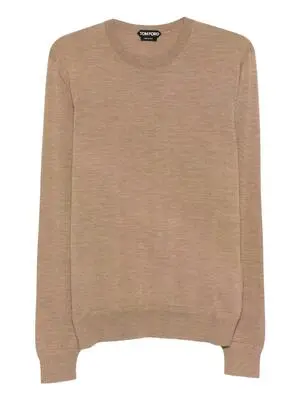 TOM FORD Crew-Neck Wool Sweater Brown