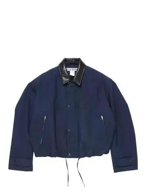 Acne Studios Logo-patch Bomber Jacket - Blue