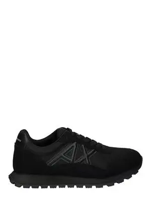 Armani Exchange Logo-detail Mesh Trainers - Black