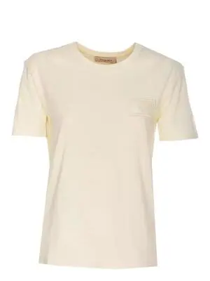 TWINSET Embroidered Logo T-shirt - Neutrals