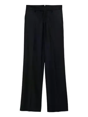BERWICH Wool Wide-leg Trousers - Blue