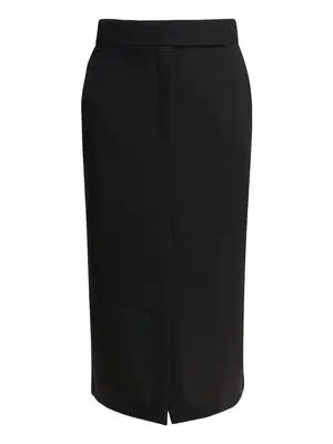 SEMPER Double Slit Midi Skirt - Black