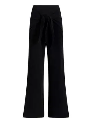 Cinq À Sept Tie-front Trousers - Black