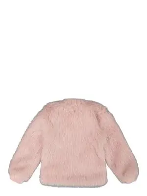 DEUX PAR DEUX Faux Fur Short Coat - Dusty Pink
