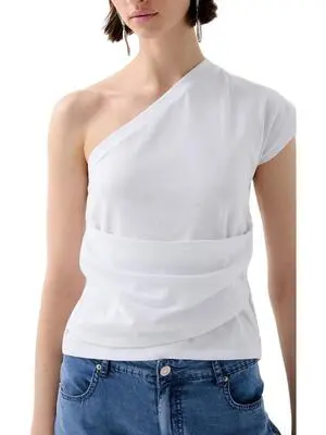 SCALPERS Asy Draped Tee - White