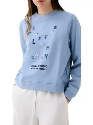 SCALPERS Multiletter Hoodie Blue