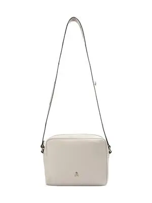 SCALPERS Crossbody Bag With Perforated Details - Ecru