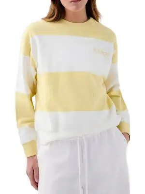 SCALPERS Striped Logo Sweatshirt Yellowstripes