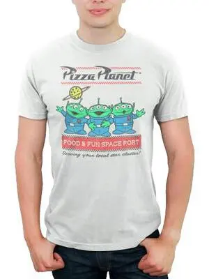 TOY STORY Pizza Planet Aliens Graphic T-shirt - White