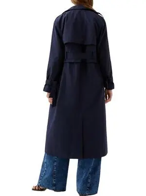 SCALPERS Convertible Trench Coat - Navy