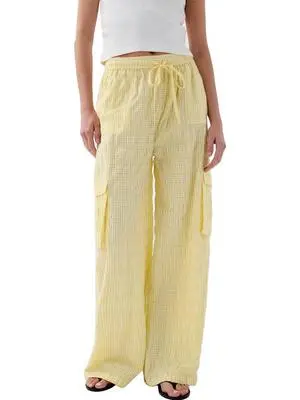SCALPERS Cop Check Pant - Lightyellow