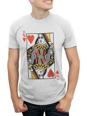 LOST GODS Queen Of Hearts Graphic T-shirt - White