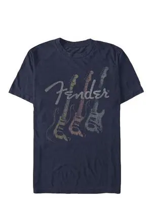 FENDER Triple Fret Logo Graphic T-shirt - Navy Blue