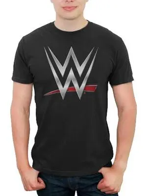 WWE Chrome Logo Graphic T-shirt - Black