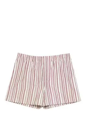 Gucci Striped Cotton Shorts - White