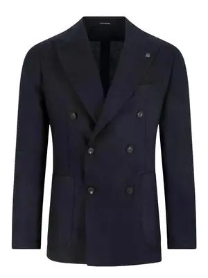 Tagliatore Double-breasted Blazer - Blue