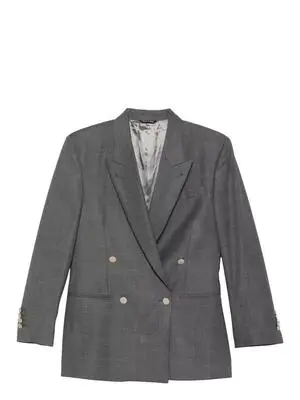 ERALDO Double-breasted Wool Jacket - Grey
