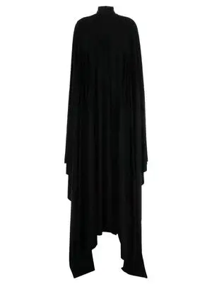 Balenciaga Asymmetric Maxi Dress - Black