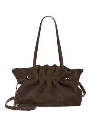 FERRAGAMO Medium Gancio Piercing Shoulder Bag - Testa Di Moro