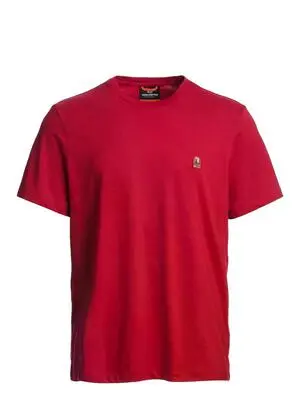 PARAJUMPERS Small-logo Crew-neck T-shirt - Red