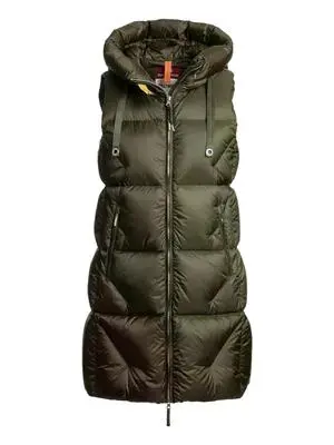 PARAJUMPERS Hooded Quilted Vest - Green