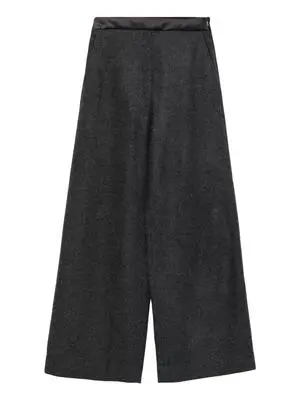 AGNONA Satin-Waistband Trousers
