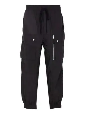 THOM KROM Elasticated-waist Cargo Trousers - Black