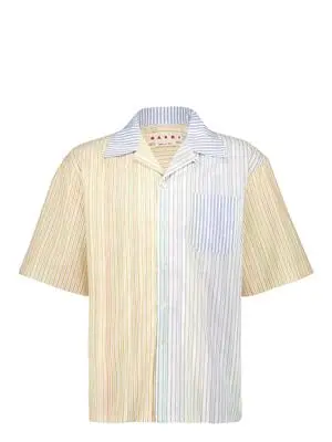 Marni Striped Two-tone Shirt - Neutrals