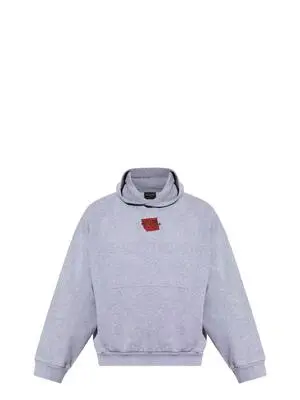 Balenciaga Logo-print Hoodie - Grey