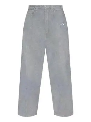 Balenciaga Trompe L'oeil Logo-embroidered Trousers - Grey