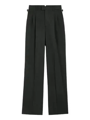 Ami Wool High-waist Trousers - Grey